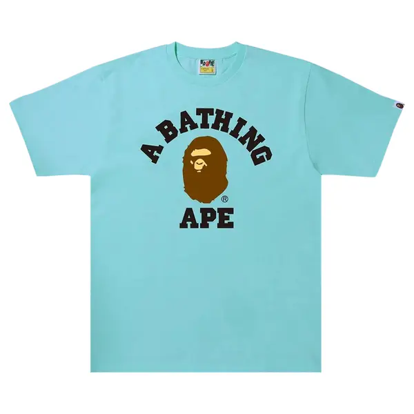 A BATHING APE College Tee /sax - Blue