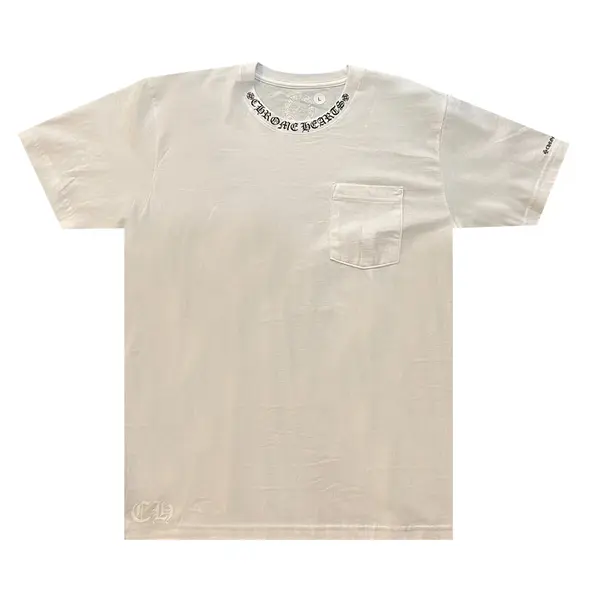 Chrome Hearts Neck Logo Tee - White