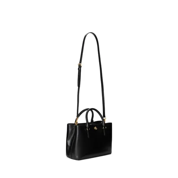 Ralph Lauren Leather Marcy Satchel - Black