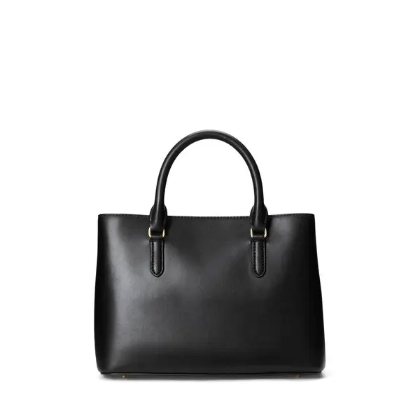 Ralph Lauren Leather Marcy Satchel - Black