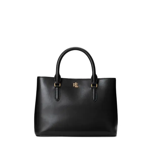 Ralph Lauren Leather Marcy Satchel - Black