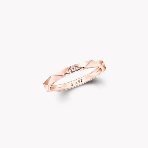 Graff Laurence Signature Pavé Diamond Band - Rose Gold