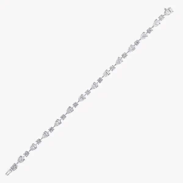 Graff Round And Pear Shape Diamond Bracelet