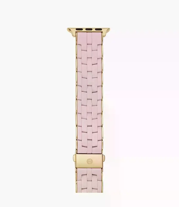 Michele Peony Pearlized Silicone Apple Watch® Band - Pink