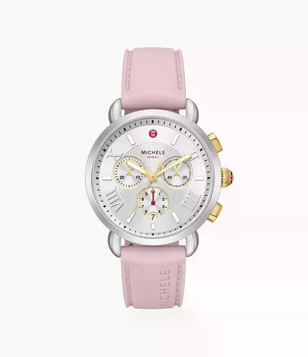 Michele Sporty Sport Sail Two-tone Chronograph Watch