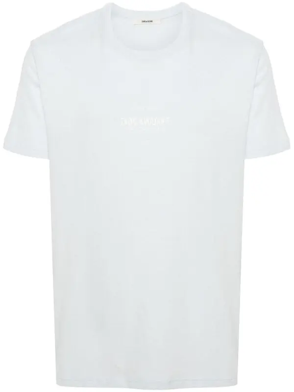 Zadig&Voltaire Jetty Cotton-blend T-shirt - Blue