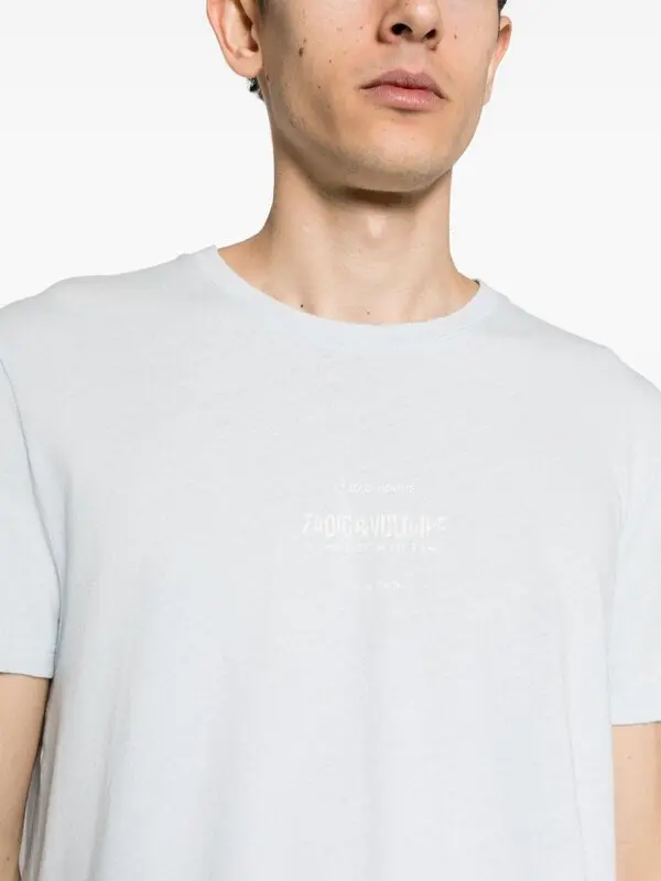 Zadig&Voltaire Jetty Cotton-blend T-shirt - Blue