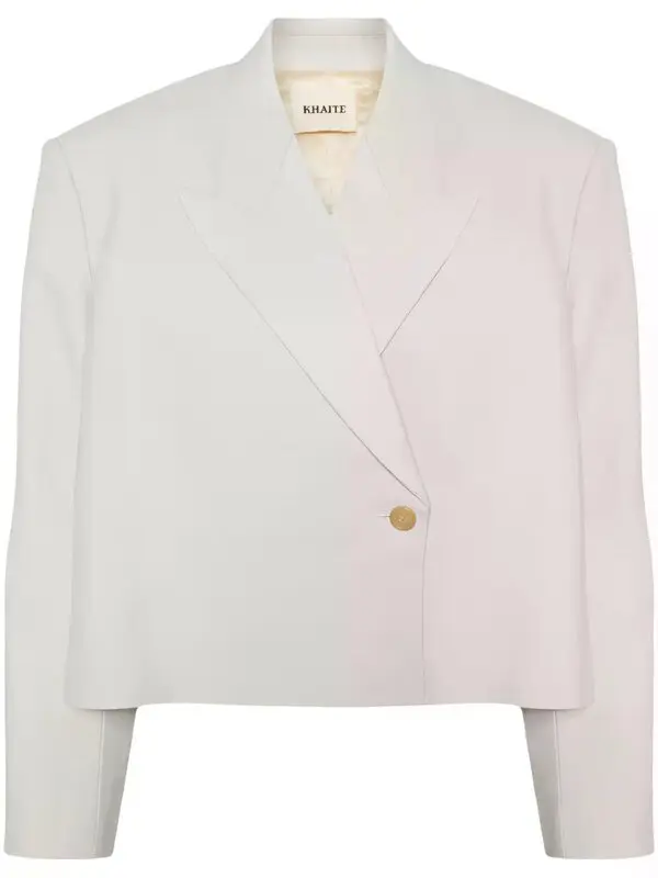 Khaite Raymond Double-breasted Blazer - White