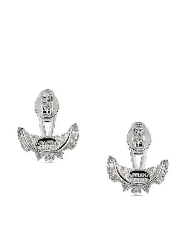 ANABELA CHAN 18kt White Gold Twinkle Ear-jacket Earrings - Silver