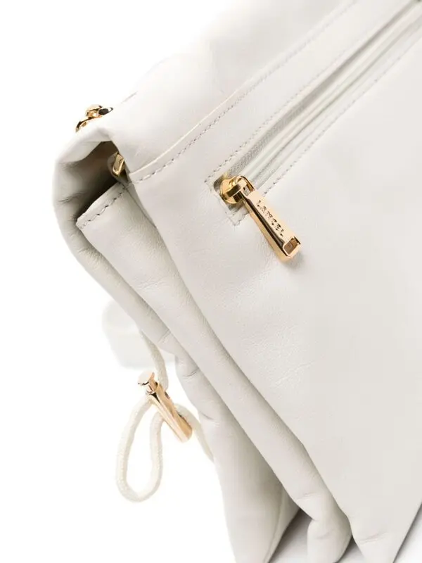 LANCEL Small Billie Leather Crossbody Bag - White