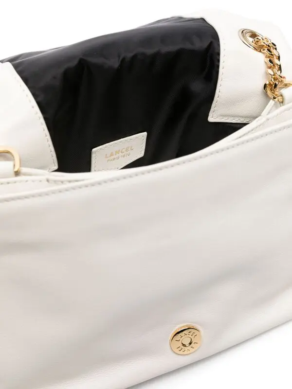 LANCEL Small Billie Leather Crossbody Bag - White
