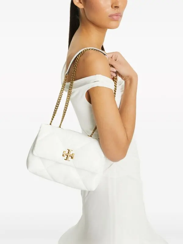 Tory Burch Kira Diamond-quilted Convertible Shoulder Bag - White