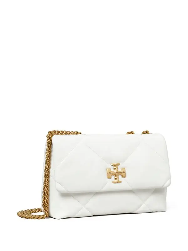 Tory Burch Kira Diamond-quilted Convertible Shoulder Bag - White
