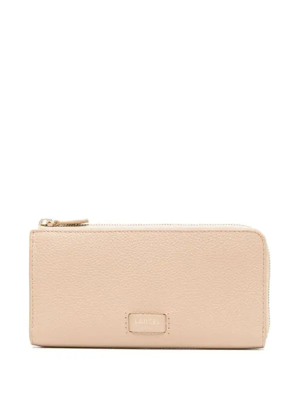 LANCEL Ninon Leather Zipped Wallet - Neutrals