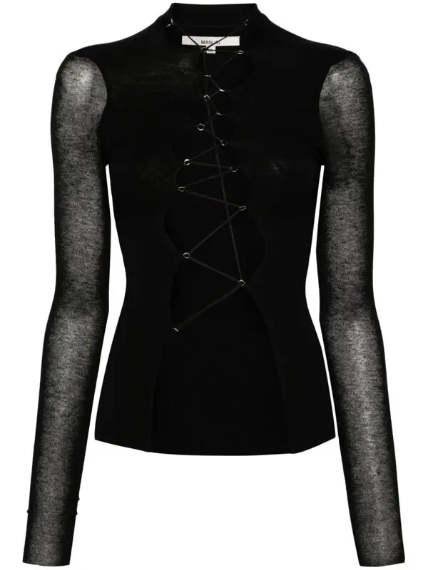 MANURI Jamie Blouse - Black