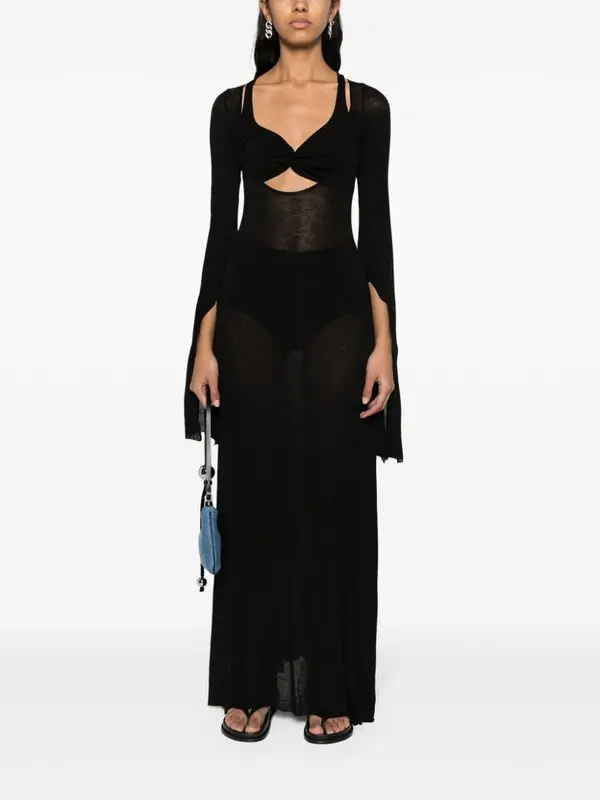 MANURI Nina Maxi Dress - Black