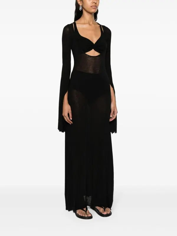 MANURI Nina Maxi Dress - Black
