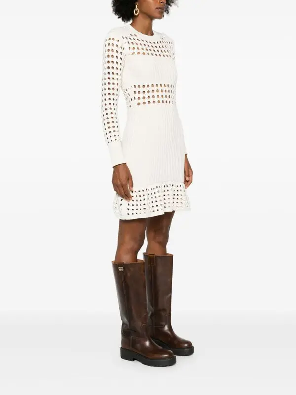 Alexander McQueen Knitted Mini Dress