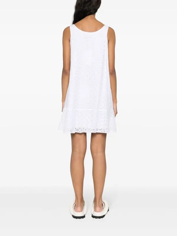 Kenzo Broderie-anglaise Sleeveless Minidress