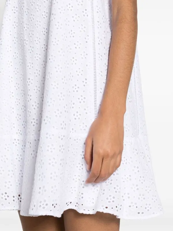 Kenzo Broderie-anglaise Sleeveless Minidress