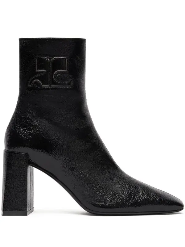 COURREGES Heritage Leather Ankle Boots