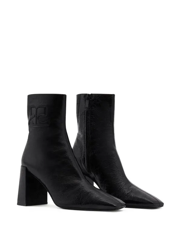 COURREGES Heritage Leather Ankle Boots