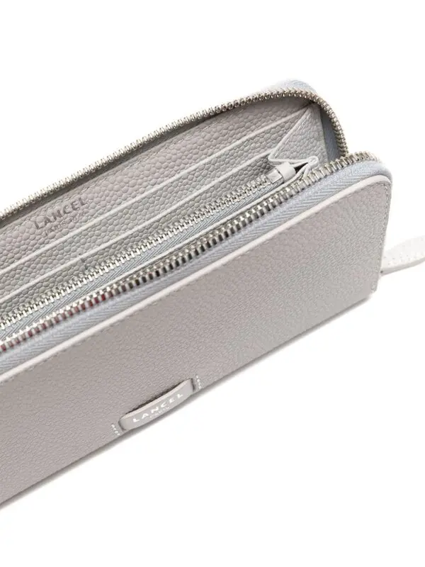 LANCEL Ninon Leather Zipped Wallet - White