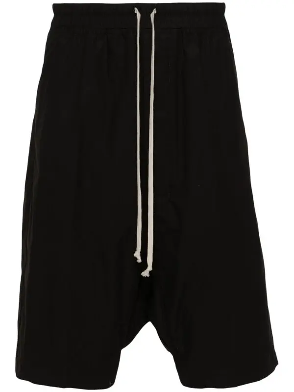 Rick Owens Pods Cotton Shorts