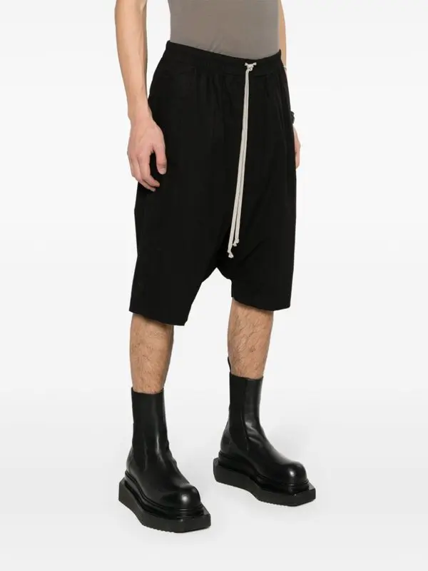 Rick Owens Pods Cotton Shorts
