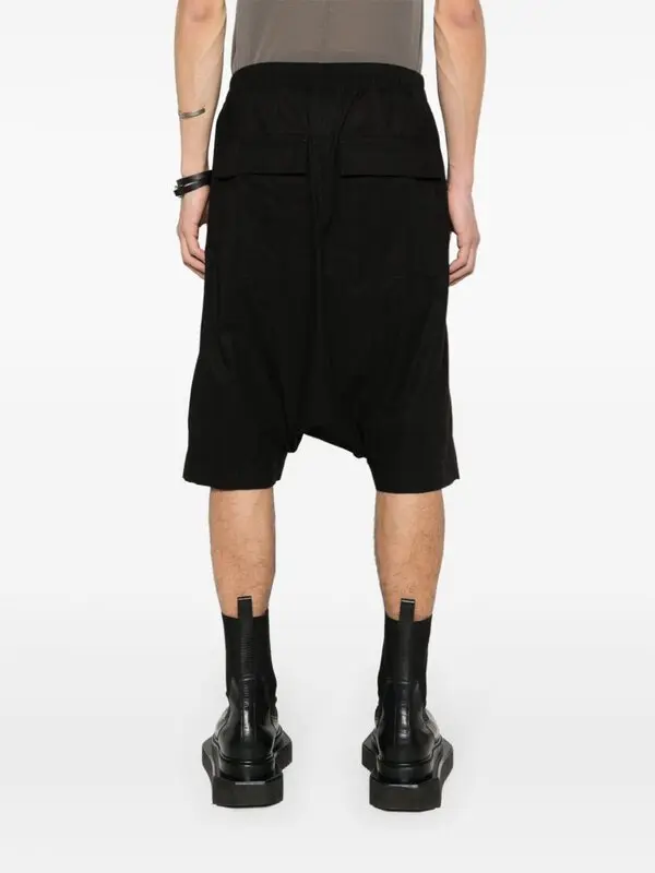 Rick Owens Pods Cotton Shorts