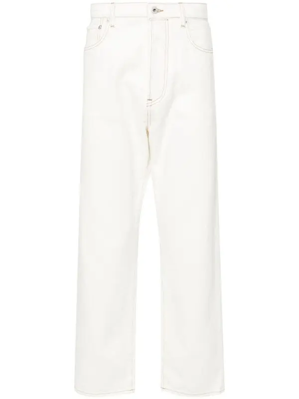 Kenzo Asagao Cropped Jeans - Neutrals