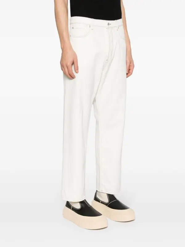 Kenzo Asagao Cropped Jeans - Neutrals