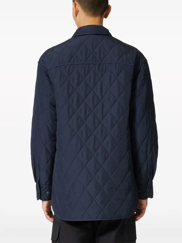 Valentino Garavani Rockstud Untitled Quilted Shirt Jacket