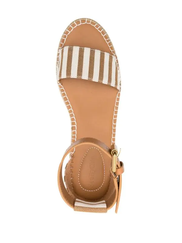 See By Chloé Striped Platform Espadrilles