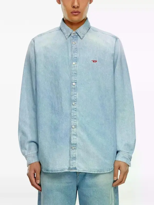 DIESEL® Shirt In Denim - Blue