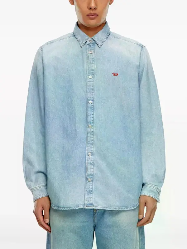 DIESEL® Shirt In Denim - Blue