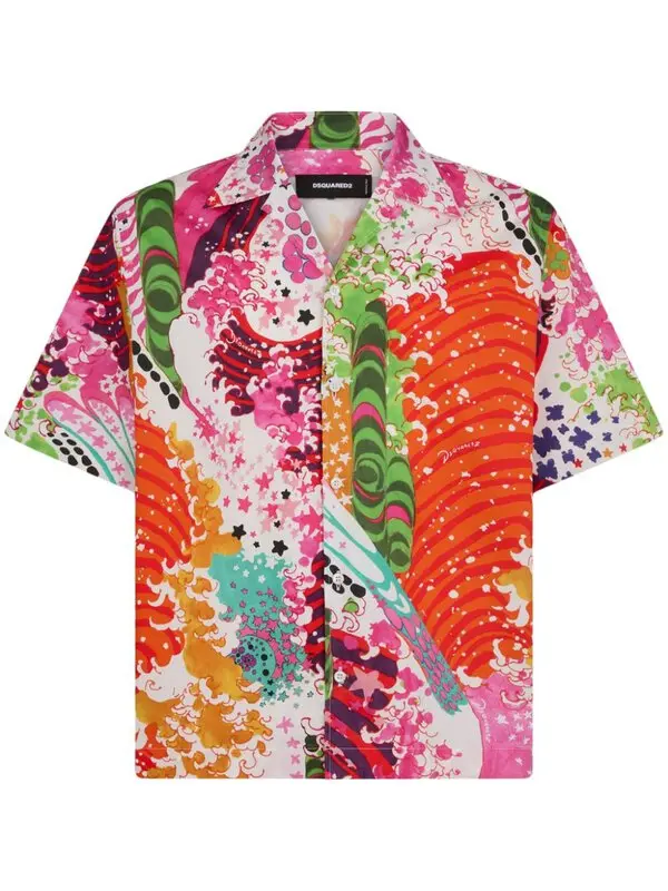 Dsquared2 Graphic-print Short-sleeve Shirt