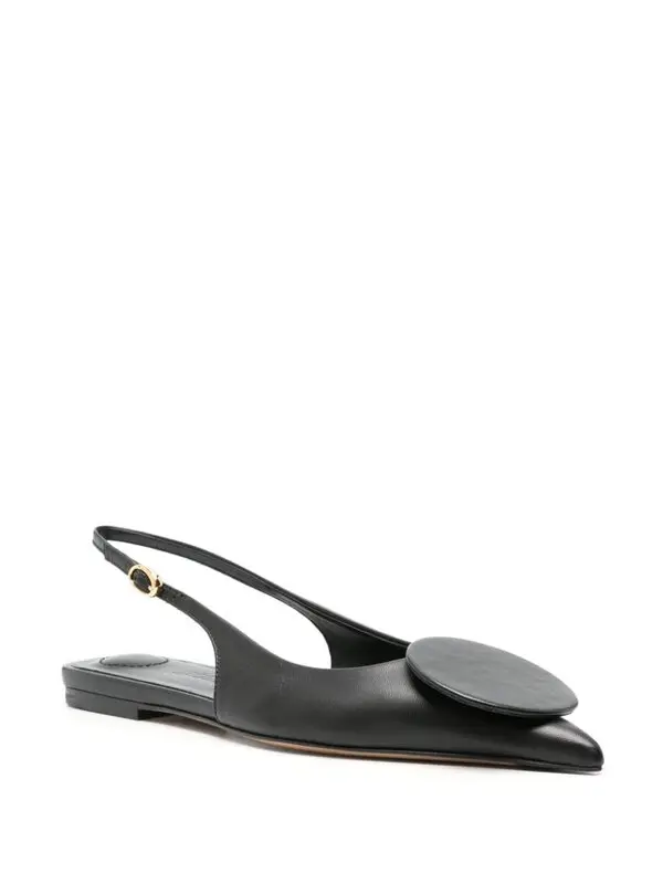 Jacquemus Les Slingbacks Duelo Ballerinas - Black