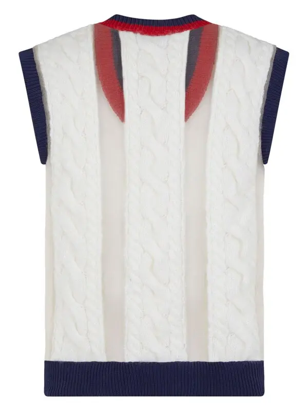 Dsquared2 Panelled Cable-knit Sweater Vest