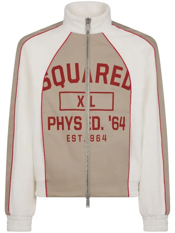 Dsquared2 Logo-print Panelled Sports Jacket