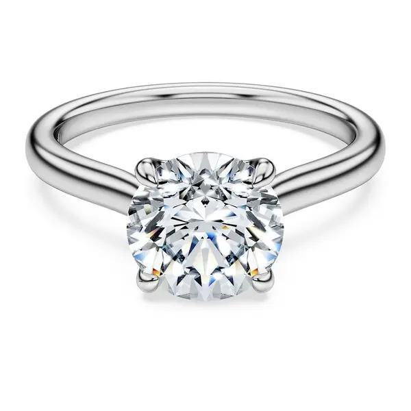 SWAROVSKI Eternity Solitaire Ring With Pear-cut Laboratory Grown Diamond - White