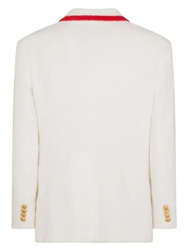 Dsquared2 Logo Appliqué Terrycloth Blazer