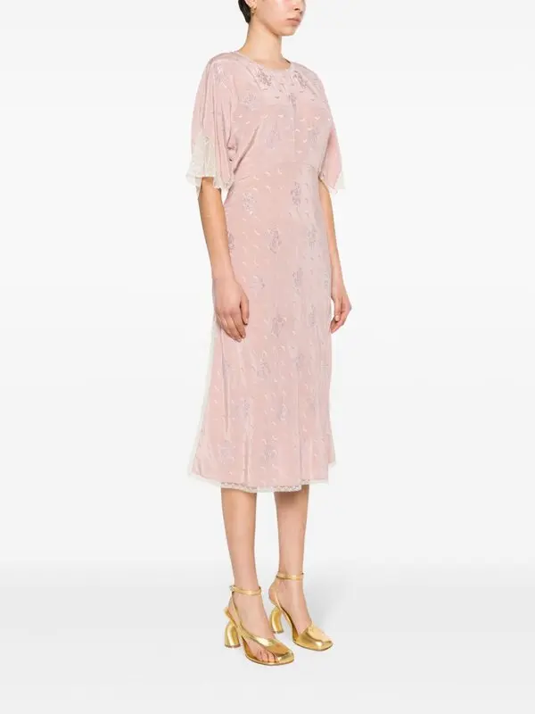 Zadig&Voltaire Rey Silk Midi Dress - Pink