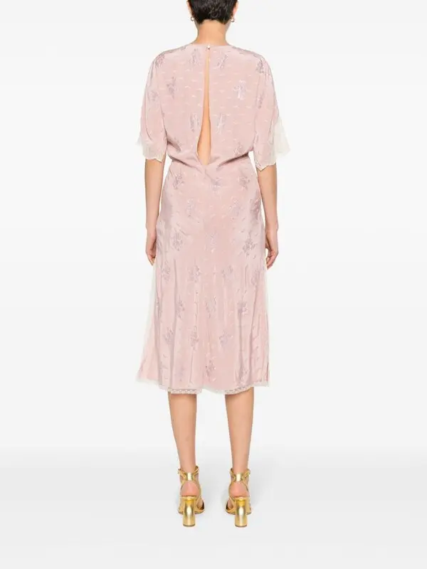 Zadig&Voltaire Rey Silk Midi Dress - Pink