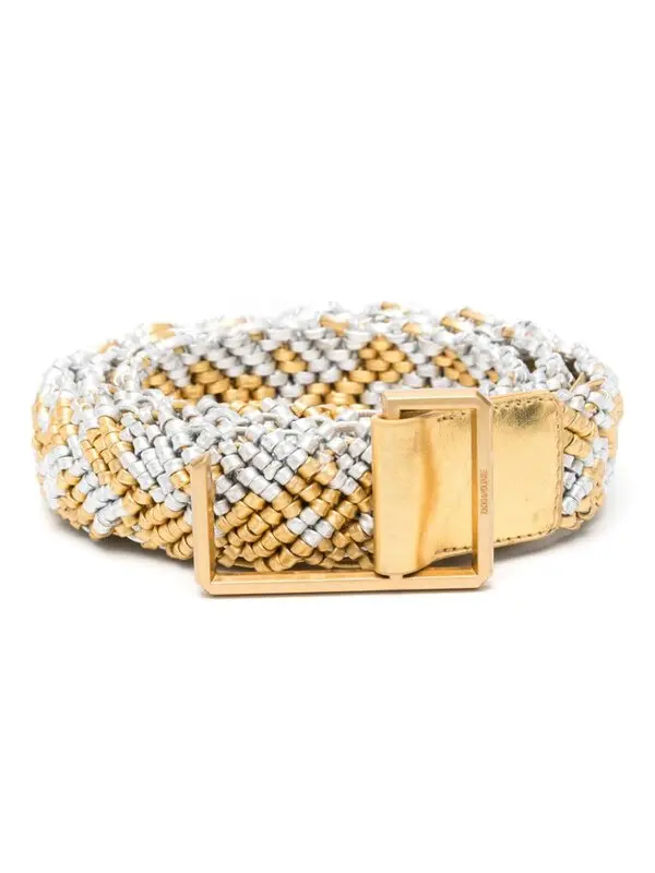 Zadig&Voltaire La Cecilia Leather Belt - Gold