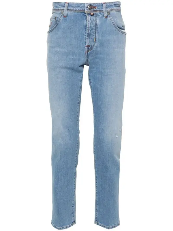 Jacob Cohen Scott Low-rise Slim-fit Jeans - Blue