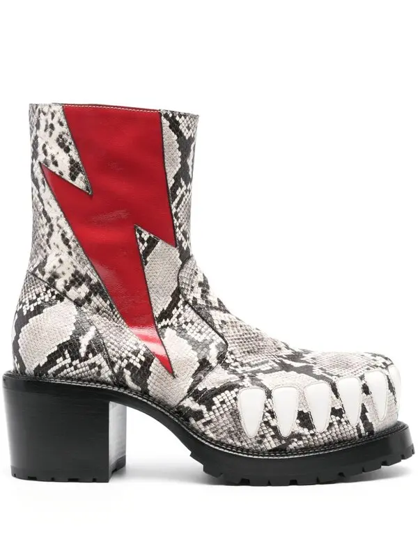 WALTER VAN BEIRENDONCK Hyper Glam 75mm Ankle Boots