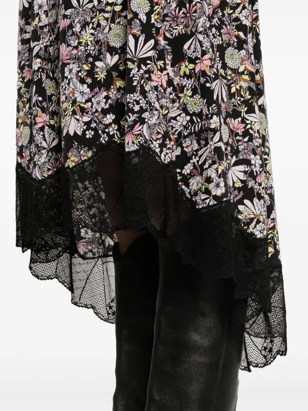 Zadig&Voltaire Kaya Floral-print Midi Skirt