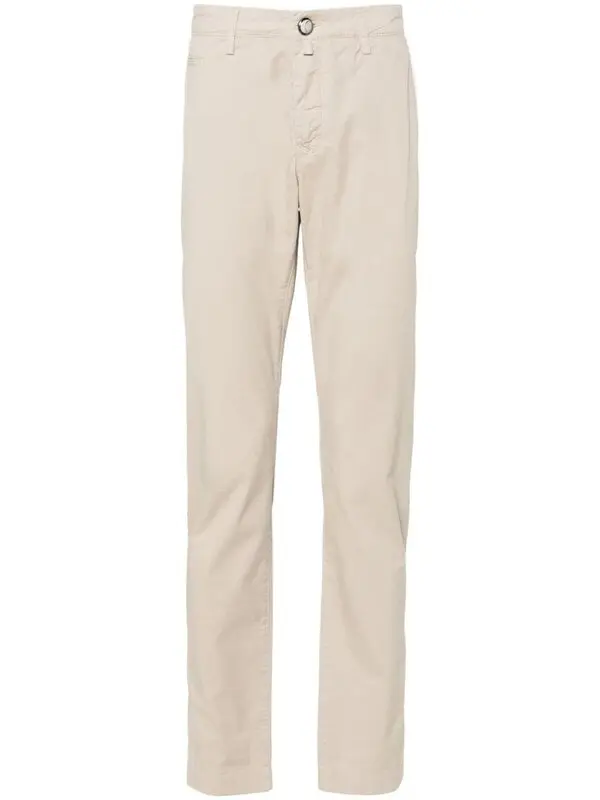 Jacob Cohen Mid-rise Cotton Chino Trousers