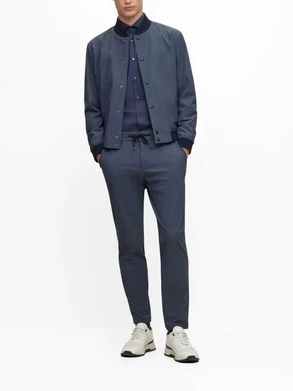 BOSS Spread-collar Poplin Shirt